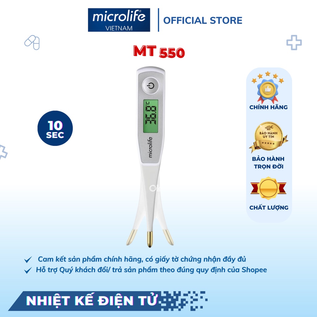 Nhiệt Kế Điện Tử Dạng Bút MICROLIFE MT550 Đo Nhanh, An Toàn Và Chính Xác Bảo Hành Trọn Đời 1 Đổi ...