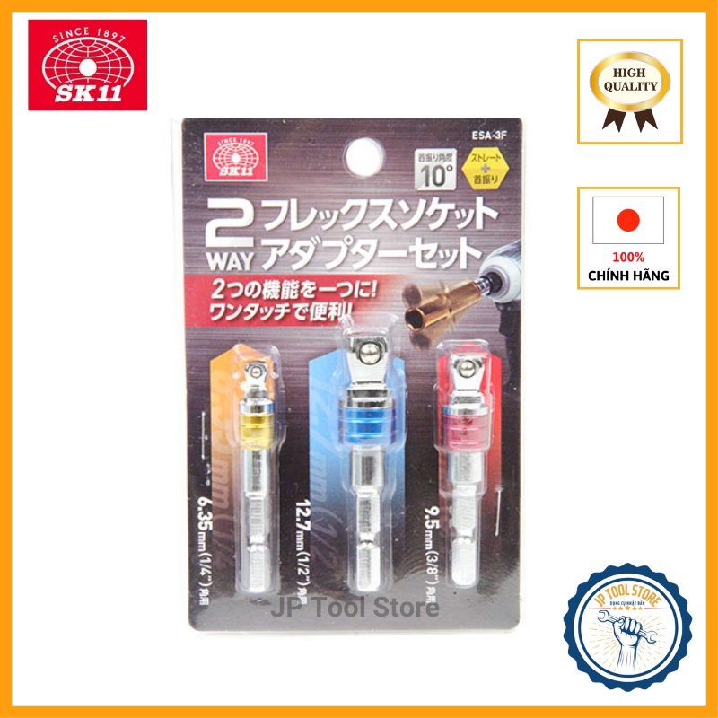 Bộ chuyển đổi đuôi lục giác sang đầu bu lông SK11 ESA-3F Nhật Bản | Shopee Việt Nam