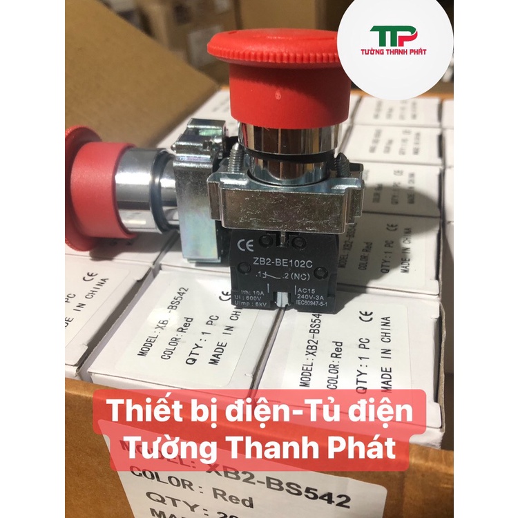 CÔNG TẮC NHẤN KHẨN CẤP- ĐẾ SẮT XB2-BS542 PHI 22 | Shopee Việt Nam
