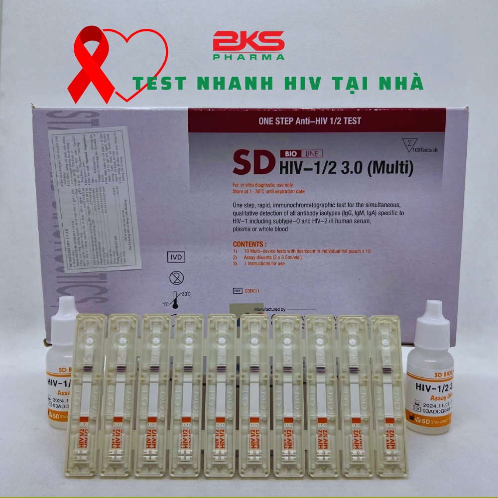 Que test nhanh HIV SD Bioline Hàn Quốc tại nhà | Shopee Việt Nam