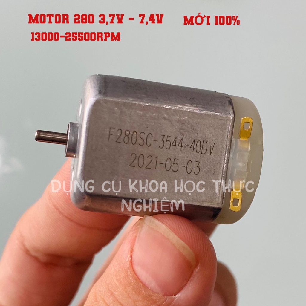 Động cơ motor 280 3,7V - 7,2V13000 - 25500 RPM có chổi than từ tính ...