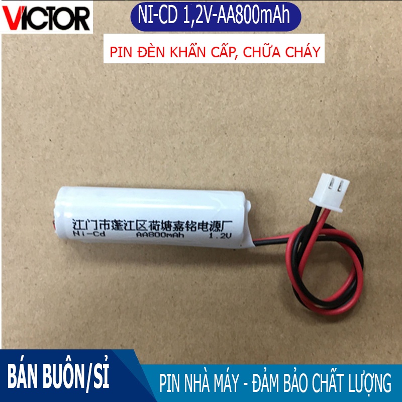 Pin đèn khẩn cấp chữa cháy, Pin Niken-cadium NiCd 1,2V AA 800mAh có sẵn ...