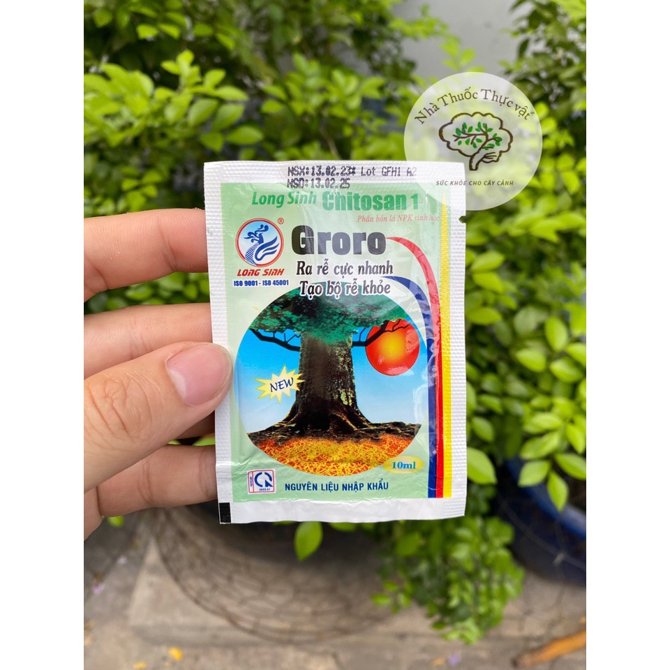Phân bón Groro giúp cây kích rễ cực mạnh 1 Gói 10ml | Shopee Việt Nam