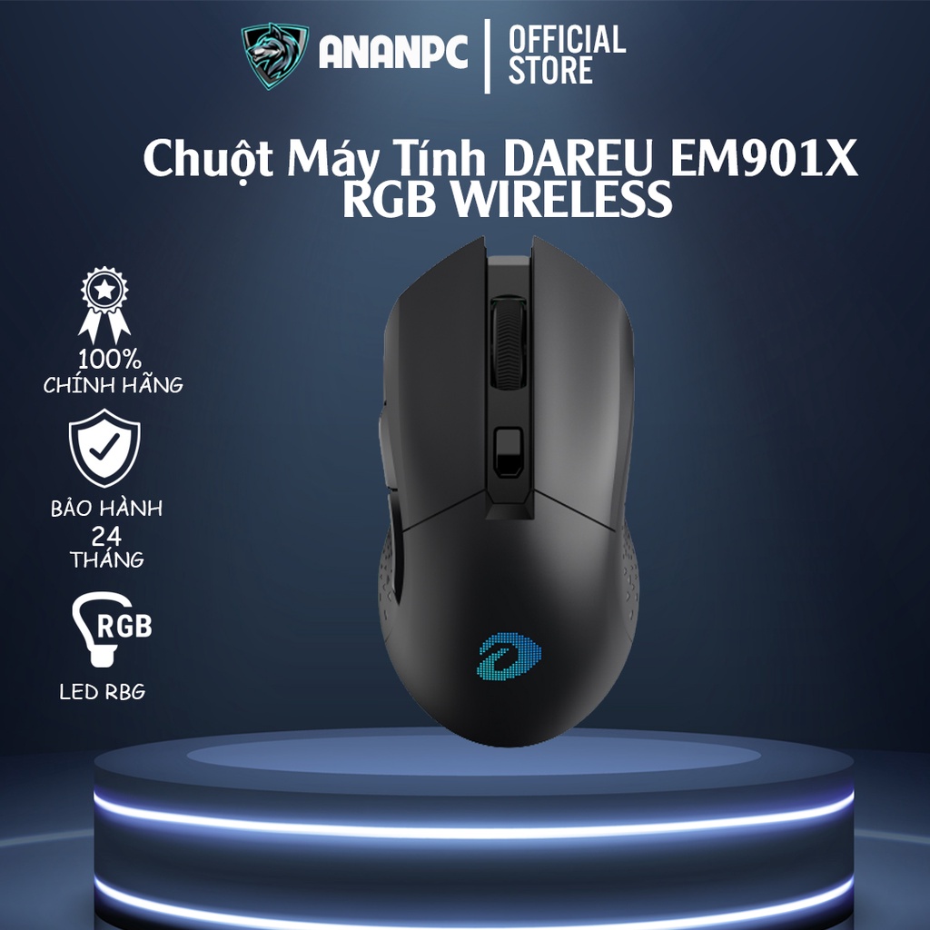 Chuột Máy Tính DAREU EM901X RGB WIRELESS - Chuột Không Dây An An PC ...