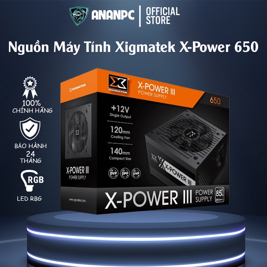 Nguồn Máy Tính Xigmatek X-Power 650 - Linh Kiện Máy Tính An An PC Công ...