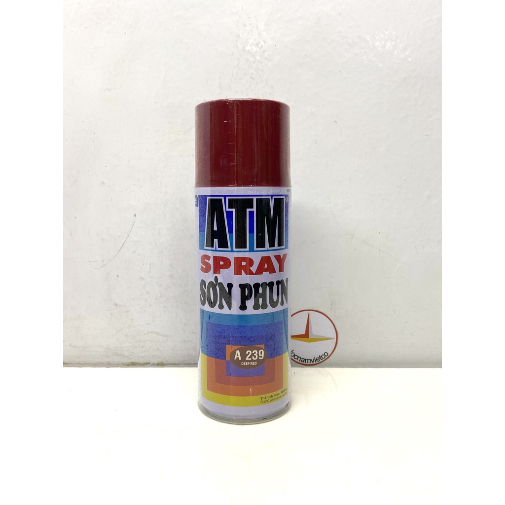 Sơn xịt ATM A239 màu đỏ đô | Shopee Việt Nam