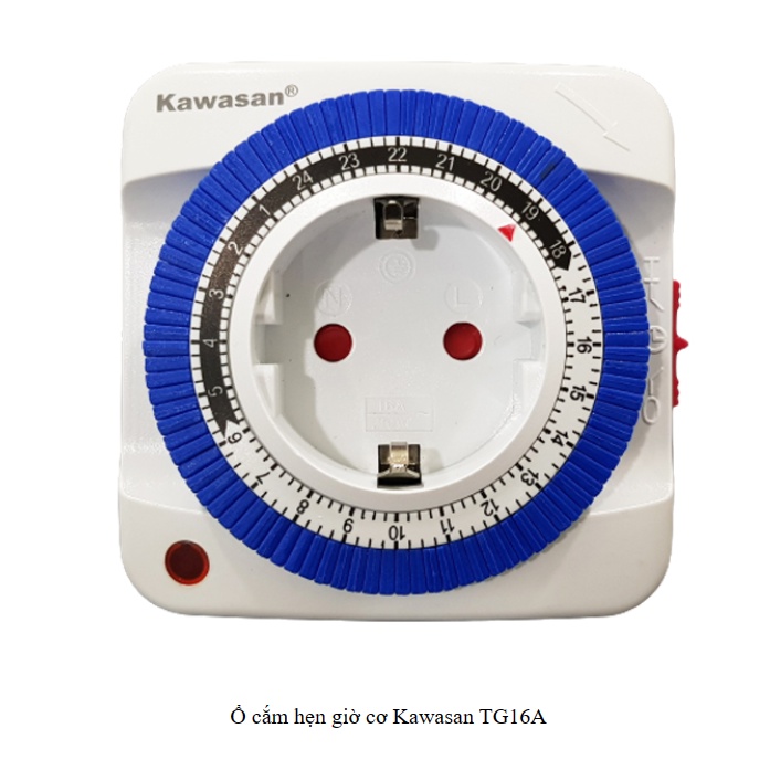 [Chính hãng] Ổ cắm hẹn giờ cơ KAWASAN TG16A | Shopee Việt Nam