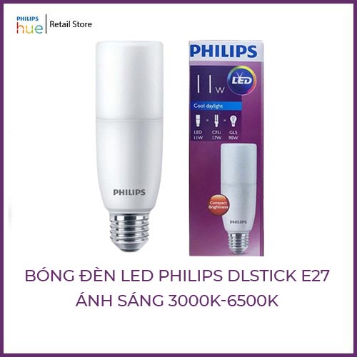 Bóng đèn LED Philips DLStick E27 - Ánh sáng 3000K-6500K | Shopee Việt Nam