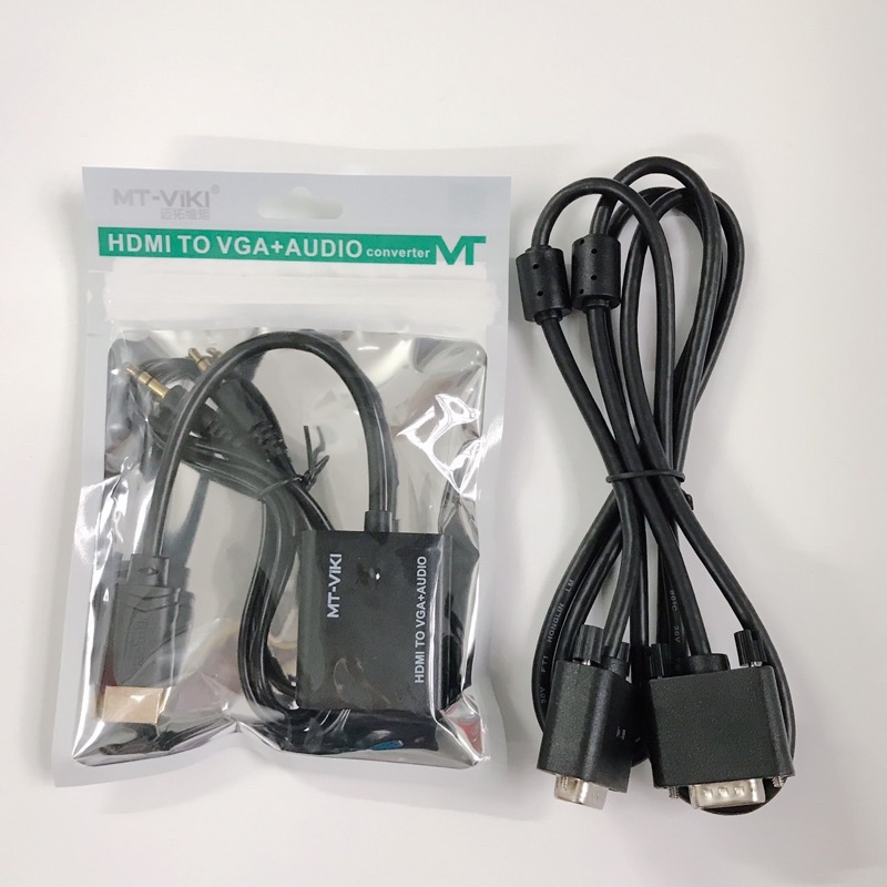 Combo bộ sản phẩm Cáp hdmi-vga VIKI+ dây vga 1.5m DELL chuyển đổi cổng ...