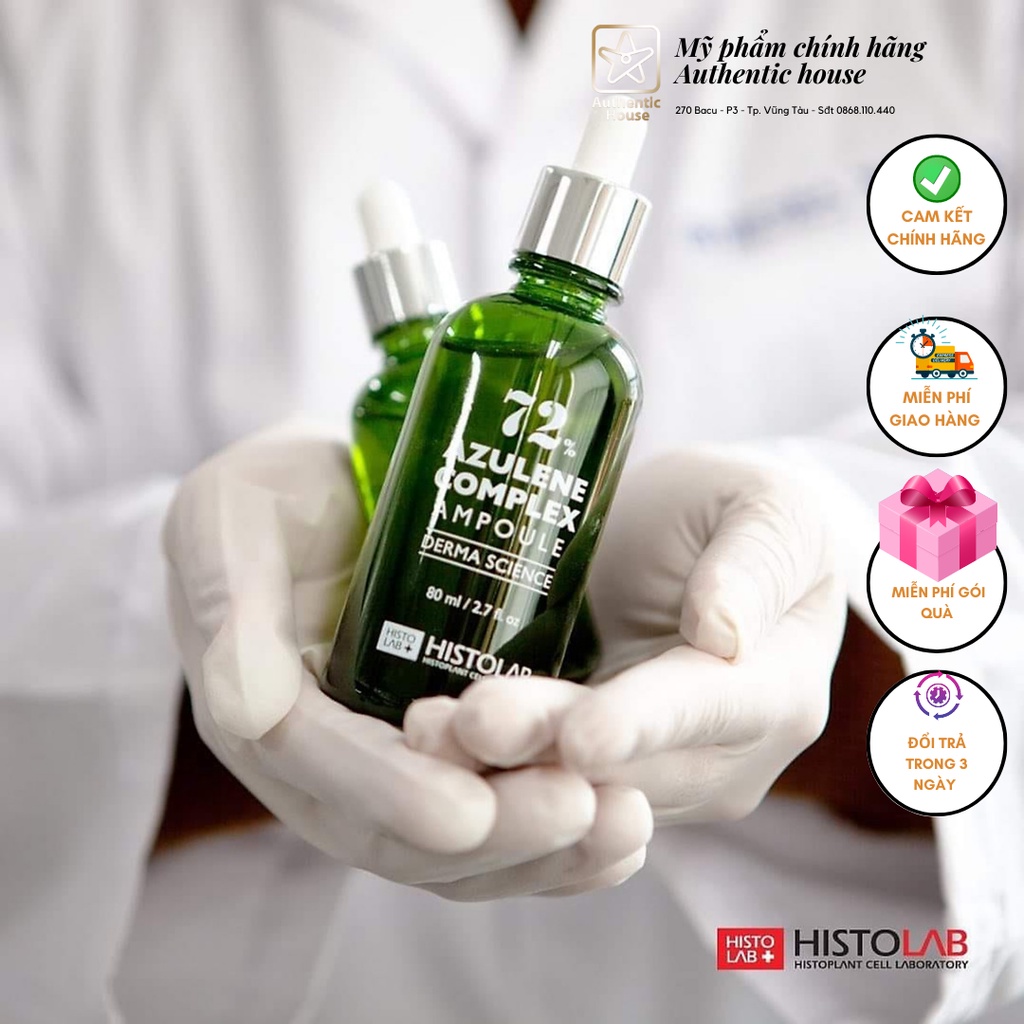 Tinh Chất Serum Histolab Azulene Complex Ampoule 72% - Giảm ngừa mun và Kiểm soát dầu nhờn 50ml ...