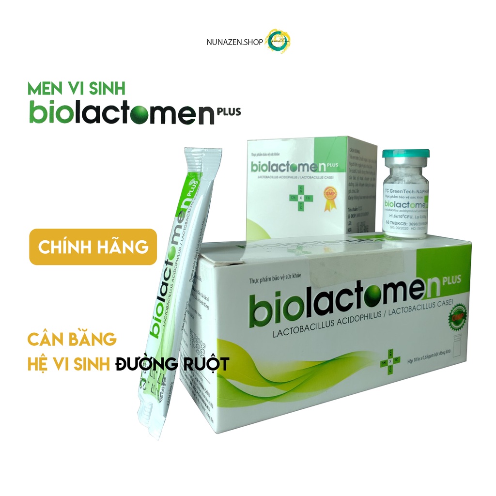 Men tiêu hóa BIOLACTOMEN PLUS hộp 10 gói/0.65g- SP ứng dụng Viện Hàn ...