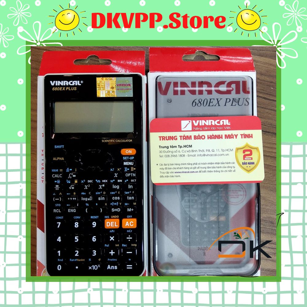 Máy tính VINACAL 680EX PLUS/Máy tính học sinh - DKVPP.Store hàng chính ...