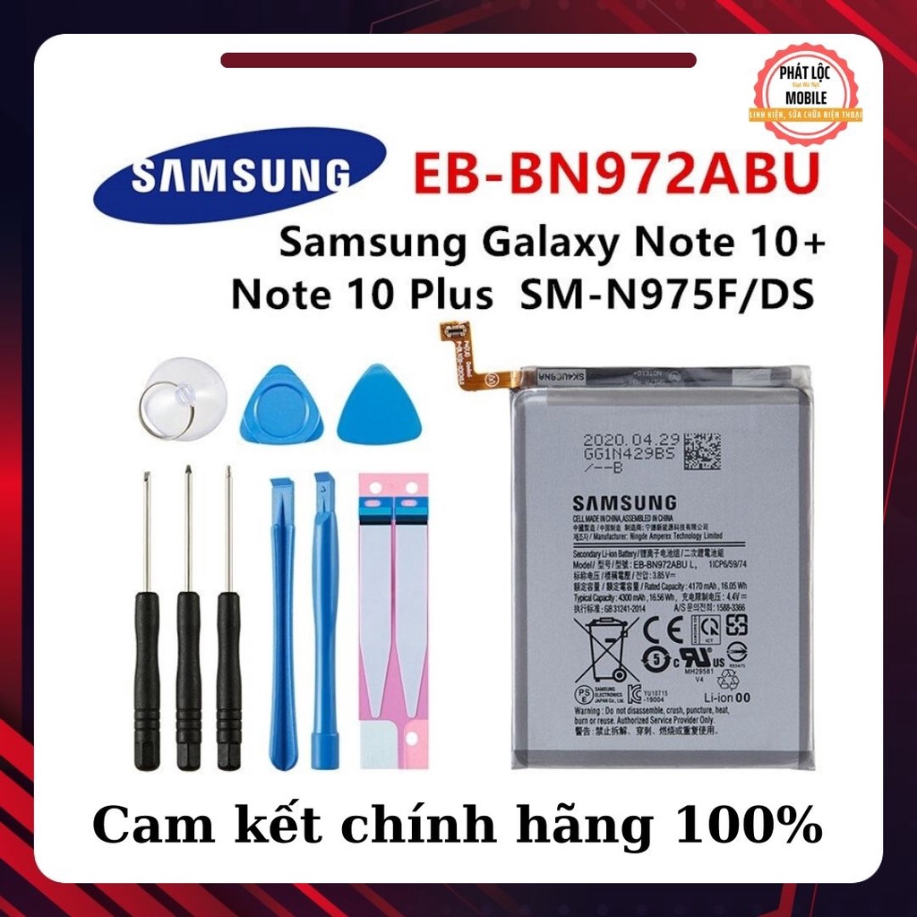 Pin Note 10 Plus Và Note 10 zin hãng và Zhicool, Pin Samsung Note 10 ...