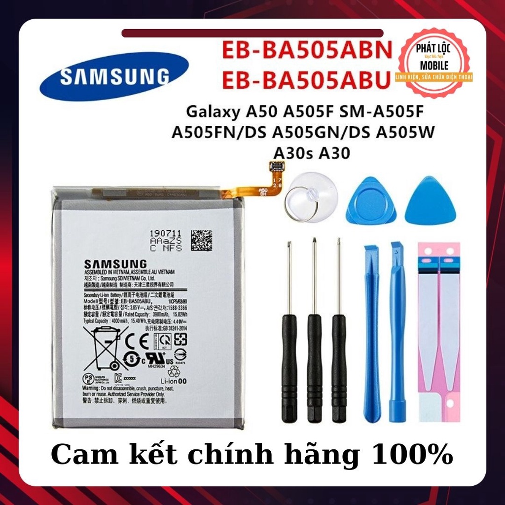 Pin Samsung Galaxy A20/A30/ A30s/ A50/ A50s zin và Zhicool, Dung lượng ...