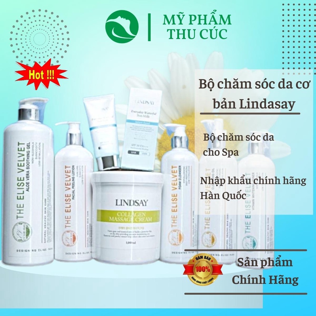 Bộ Mỹ Phẩm Chăm Sóc Da Cơ Bản Cho Spa, Dòng Lindsay Chính Hãng Hàn Quốc ...