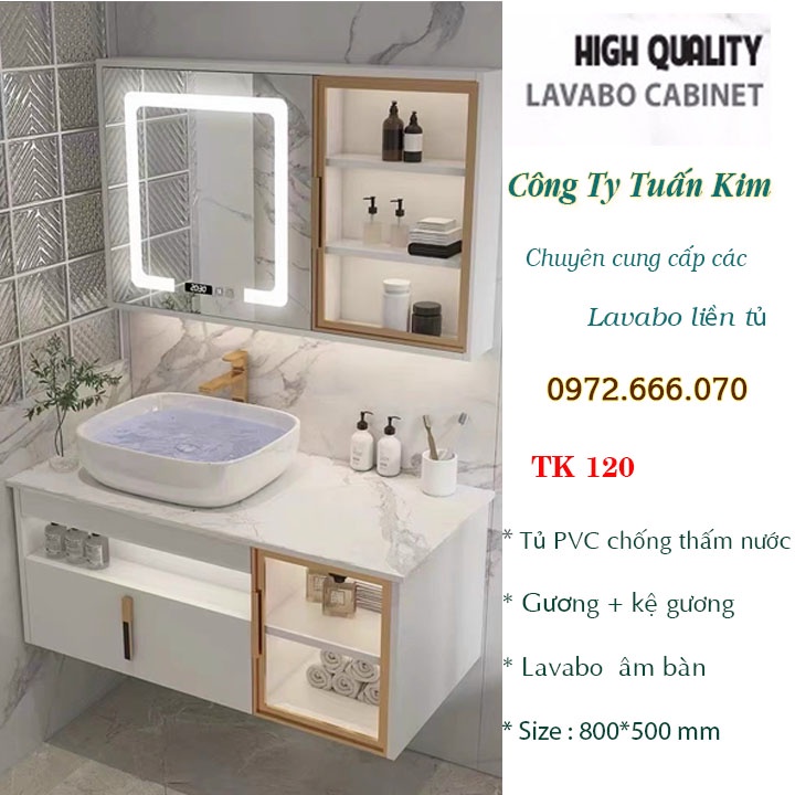 Bộ Tủ lavabo bằng nhựa PVC TK120 | Shopee Việt Nam