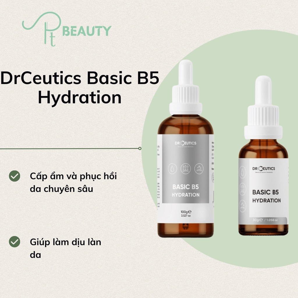 Serum DrCeutics Basic B5 Hydration Cấp Ẩm Và Phục Hồi Da | Shopee Việt Nam