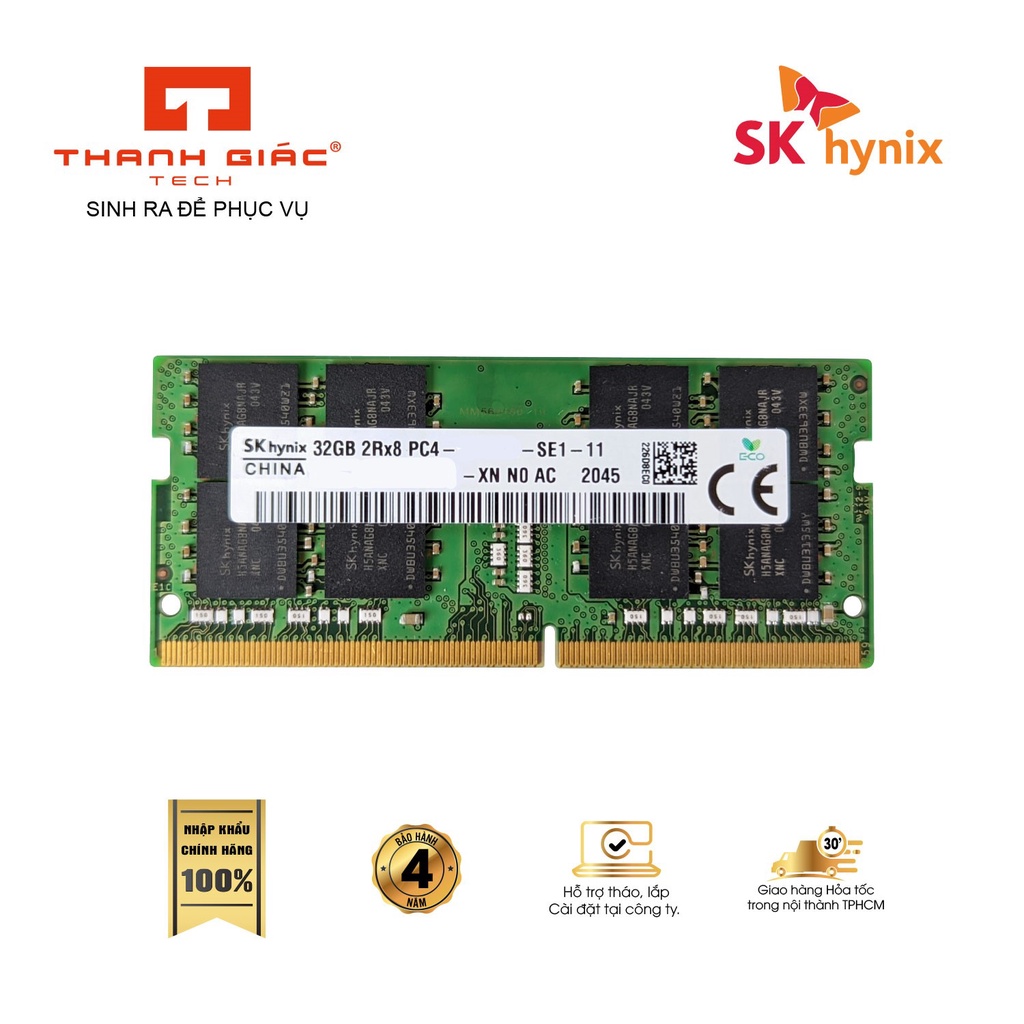 Ram Laptop DDR4 32GB Samsung/ SK Hynix/ Micron Bus 3200/ 2666Mhz- Chính ...