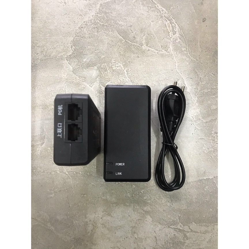 NGUỒN ADAPTER POE CHO CAMERA WIFI HUNTKEY 48V-0.5A 2 PORT (1 DATA IN+ 1 ...