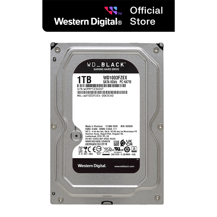 Ổ Cứng HDD Western Digital WD BLACK 1TB/64MB/7200rpm/3.5'' - WD1003FZEX ...
