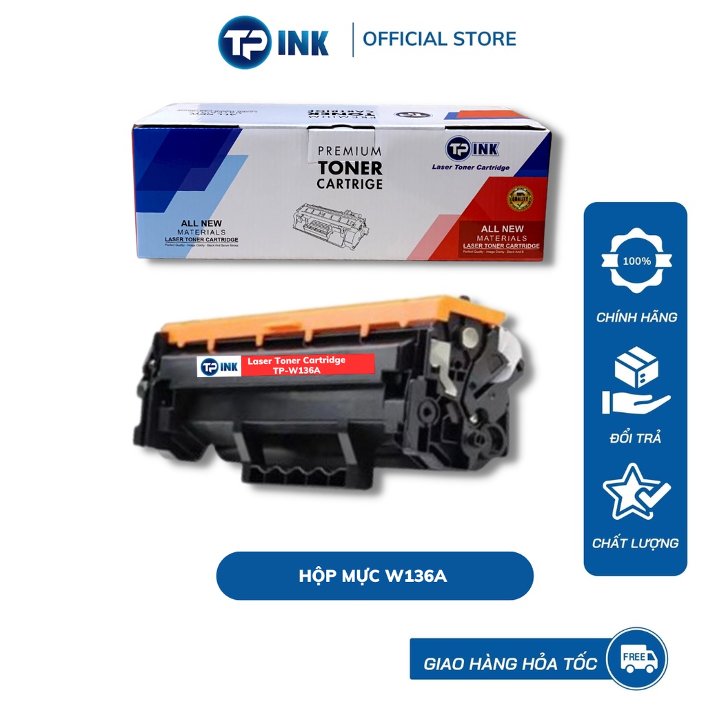 Hộp Mực HP 136A Thương hiệu TP-ink dùng cho máy LaserJet Toner ...