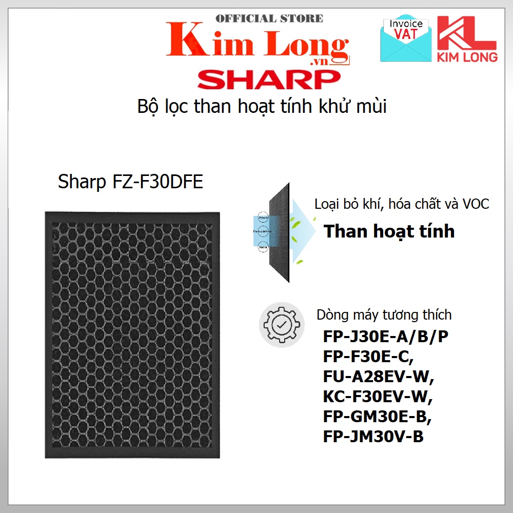 Bộ lọc Sharp FZ-F30DFE cho FP-J30E FP-F30E-C FU-A28EV-W KC-F30EV-W ...