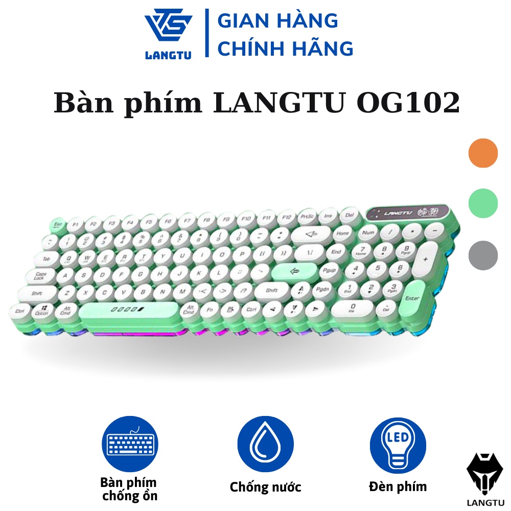 Bàn Phím Bluetooth Giả Cơ OG-102 Có Đèn Led RGB LT09 Langtu Store ...