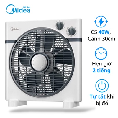 Quạt hộp Midea KYT30-15A, 40W, 4 mức gió, hẹn giờ 2 tiếng, quạt hộp tản gió siêu êm | Shopee ...