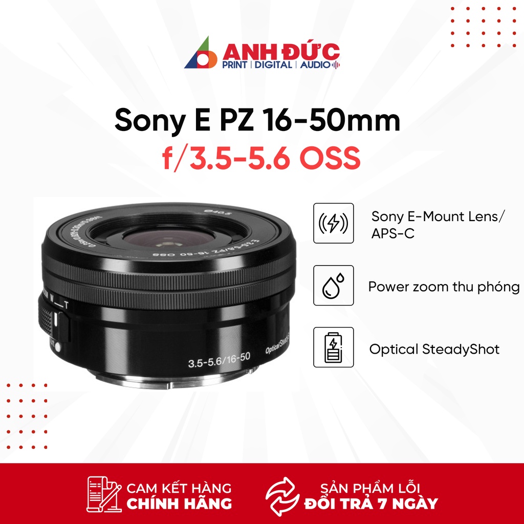 Ống kính Sony E PZ 16-50mm f/3.5-5.6 OSS (Bản Tách Kit) - Hàng Chính Hãng | Shopee Việt Nam