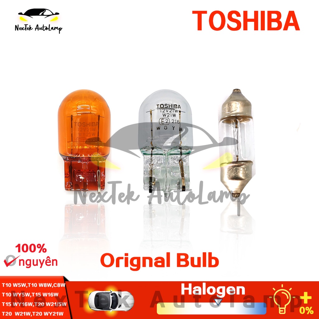 TOSHIBA T10 T13 T15 T20 C8W 12V Amber ánh sáng tiêu chuẩn gốc halogen xe bóng đèn (1 bóng đèn ...