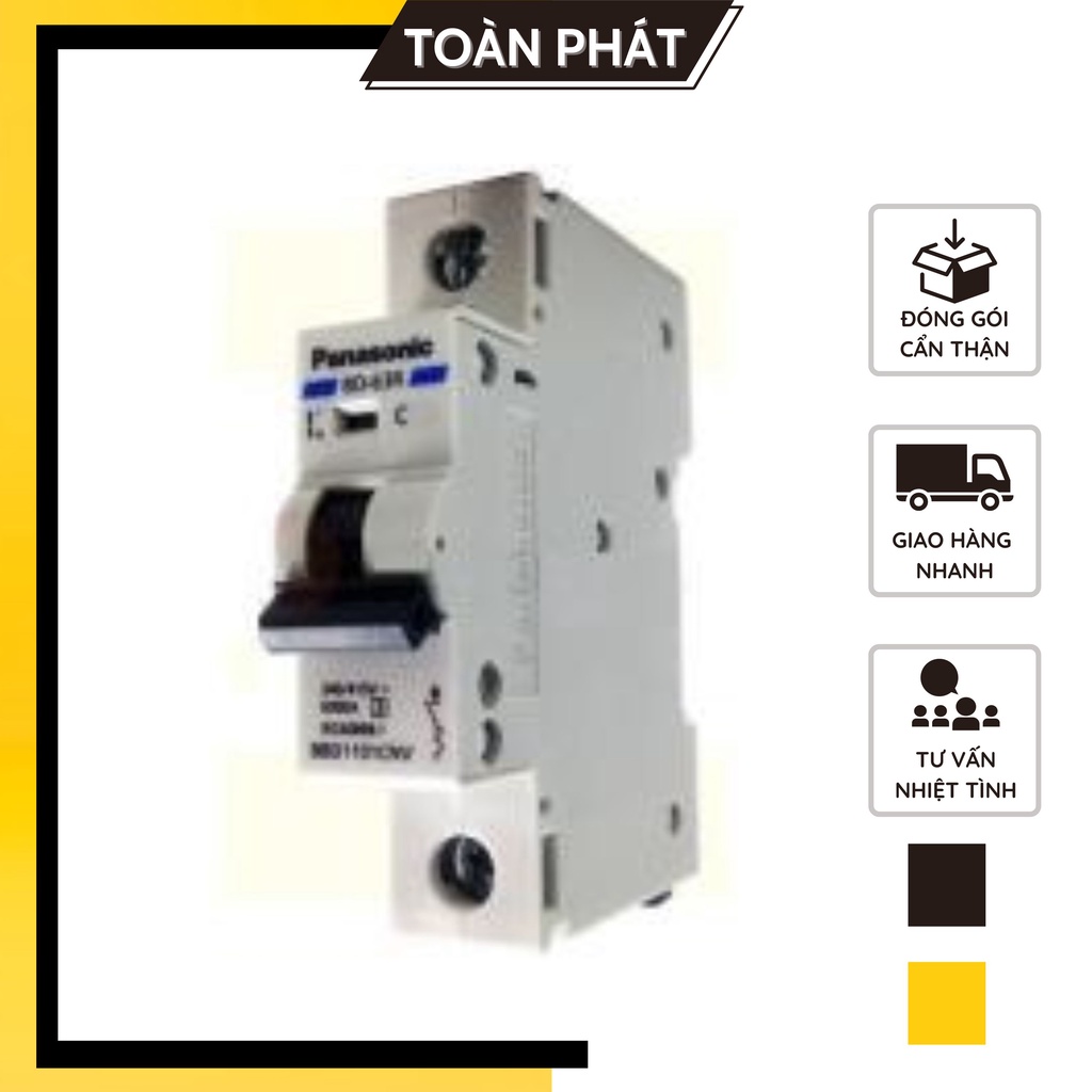 Cầu Dao Tự Động Aptomat Panasonic MCB CB 1 Tép 1P 1 Pha 10A 16A 20A 25A 32A 40A Chính Hãng Nhỏ ...