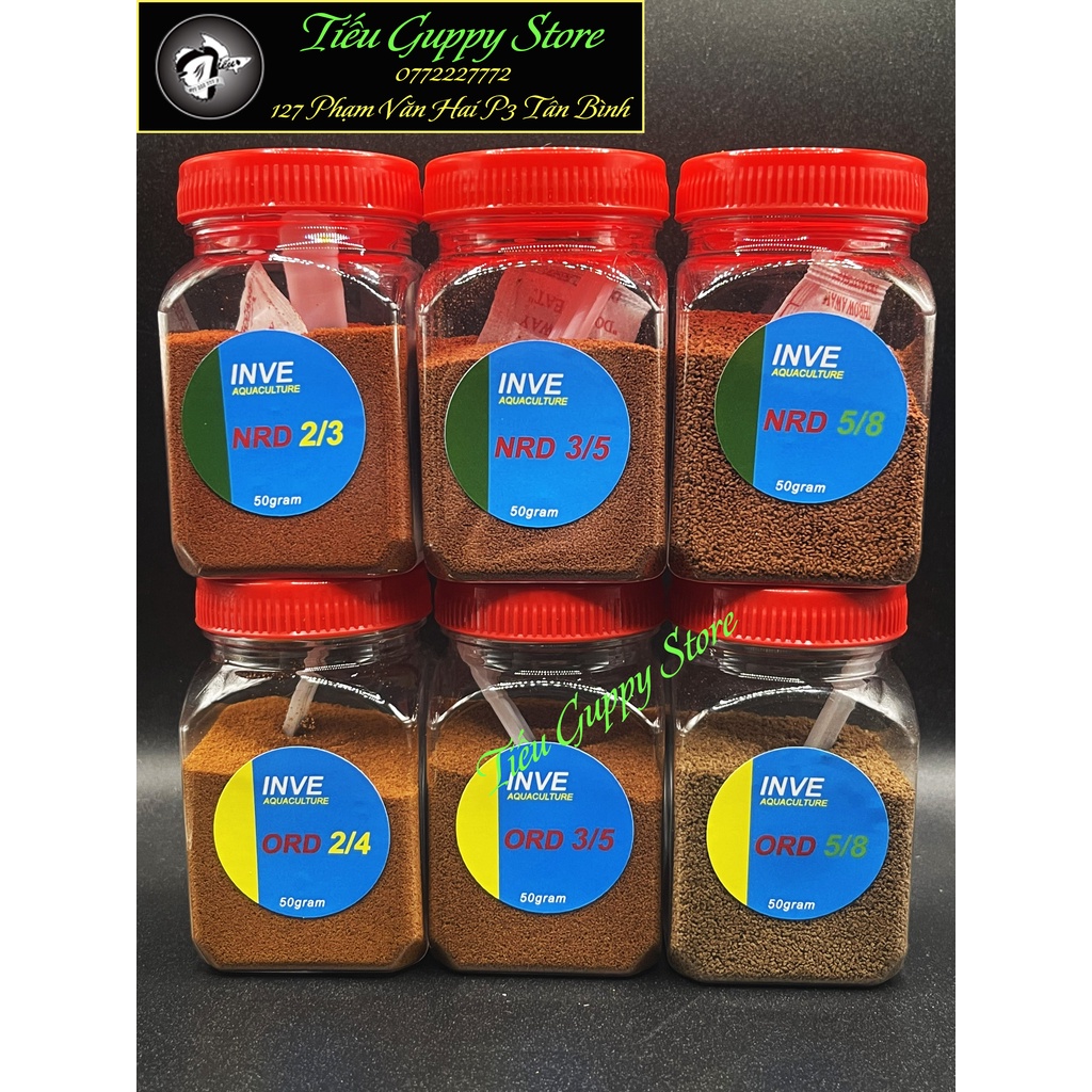 Cám Thái INVE NRD và ORG 2/3 3/5 5/8 - Thức Ăn Chuyên Dụng cho Cá Cảnh Nhỏ | Shopee Việt Nam