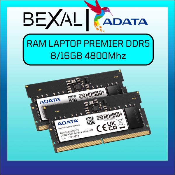 Ram LAPTOP DDR5 8GB / 16GB PREMIER tốc độ 4800 MT / s ADATA BH chính ...