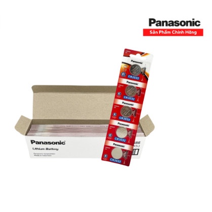 Pin cr2032 panasonic, pin cmos 3v lithium (vỉ 5 viên) | Shopee Việt Nam