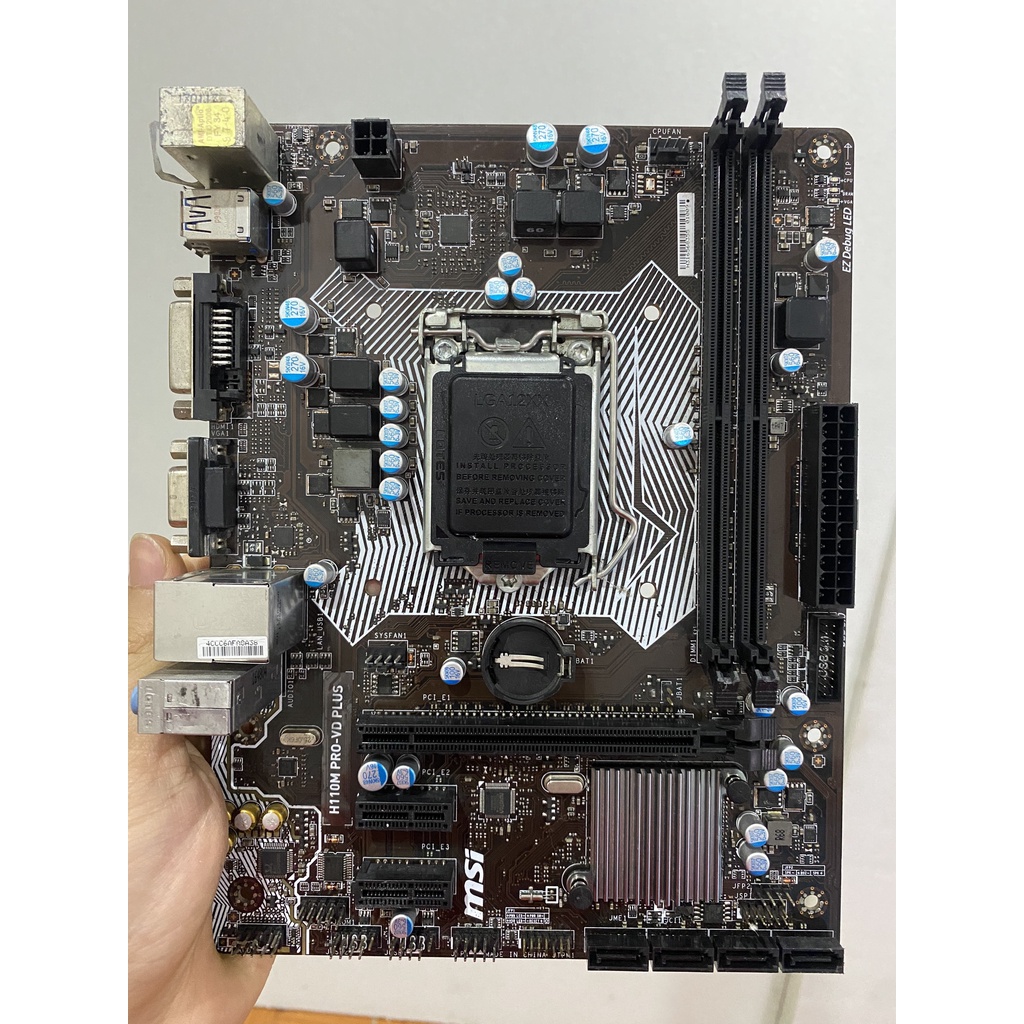 Main MSI H110M-PRO zin(FREE SHIP +TẶNG FE+KEO TẢN NHIỆT+PIN CMOS).Main chính hãng bóc máy văn ...