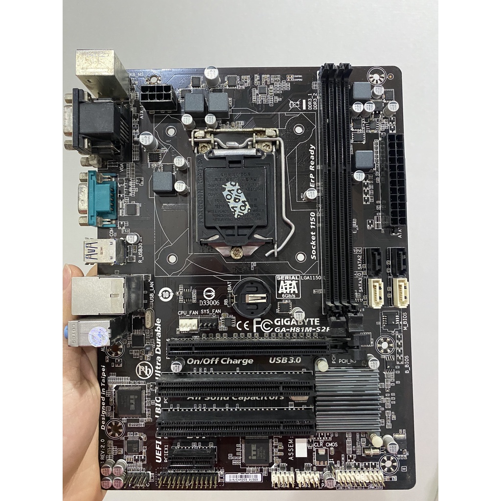 Main Gigabyte H81 S2PV (TẶNG FE+KEO TẢN NHIỆT+ CMOS).Main chính hãng bóc máy văn phòng, quán net ...
