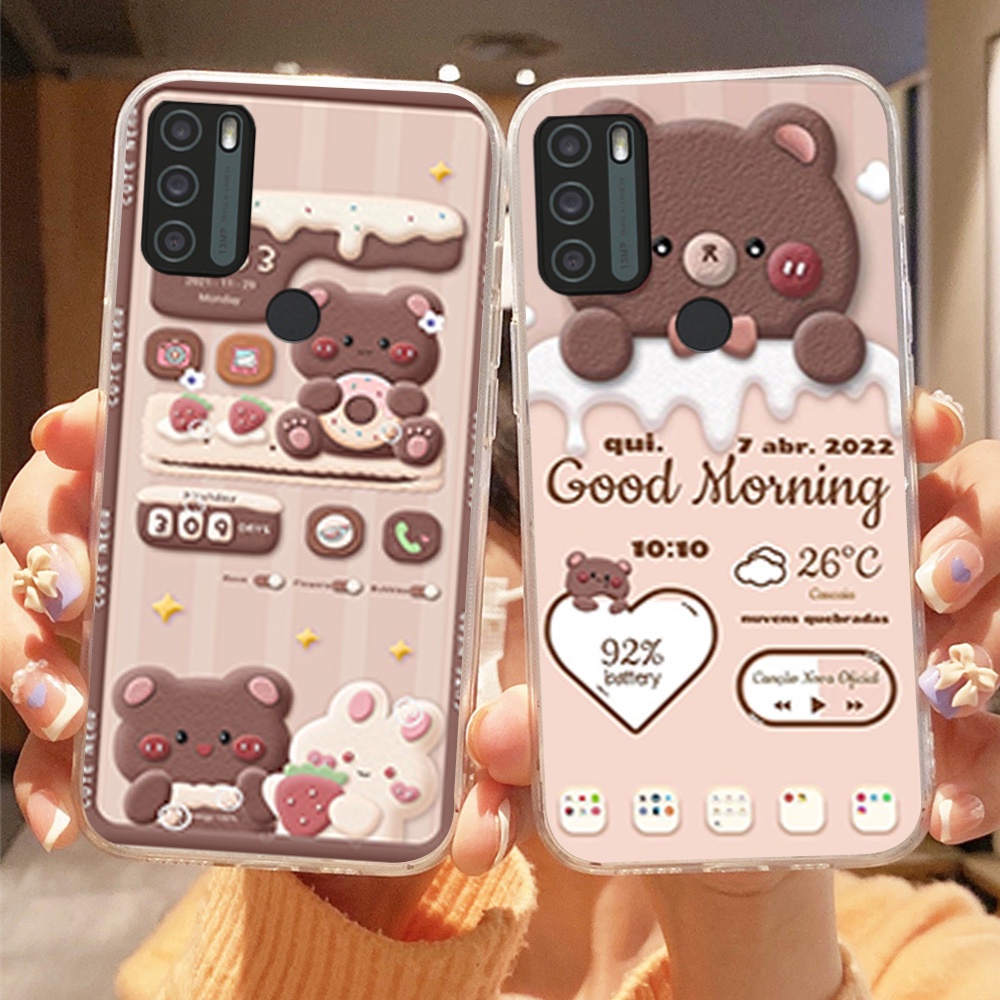Ốp lưng vsmart Star 5 / vsmart Joy 4 / vsmart Live 4 in hình gấu nâu ...