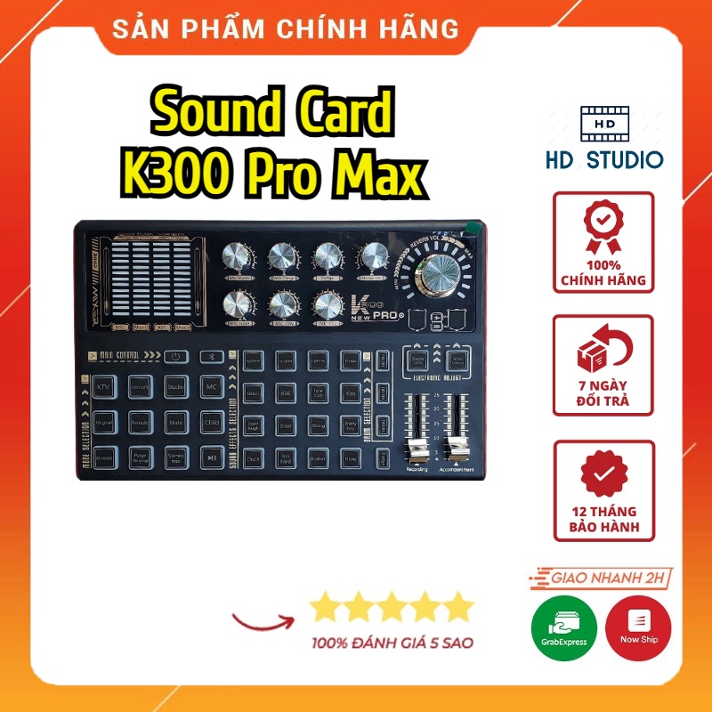 Sound Card K300 Pro Max Bản Nâng Cấp Sound Card Chuyên Thu Âm ...