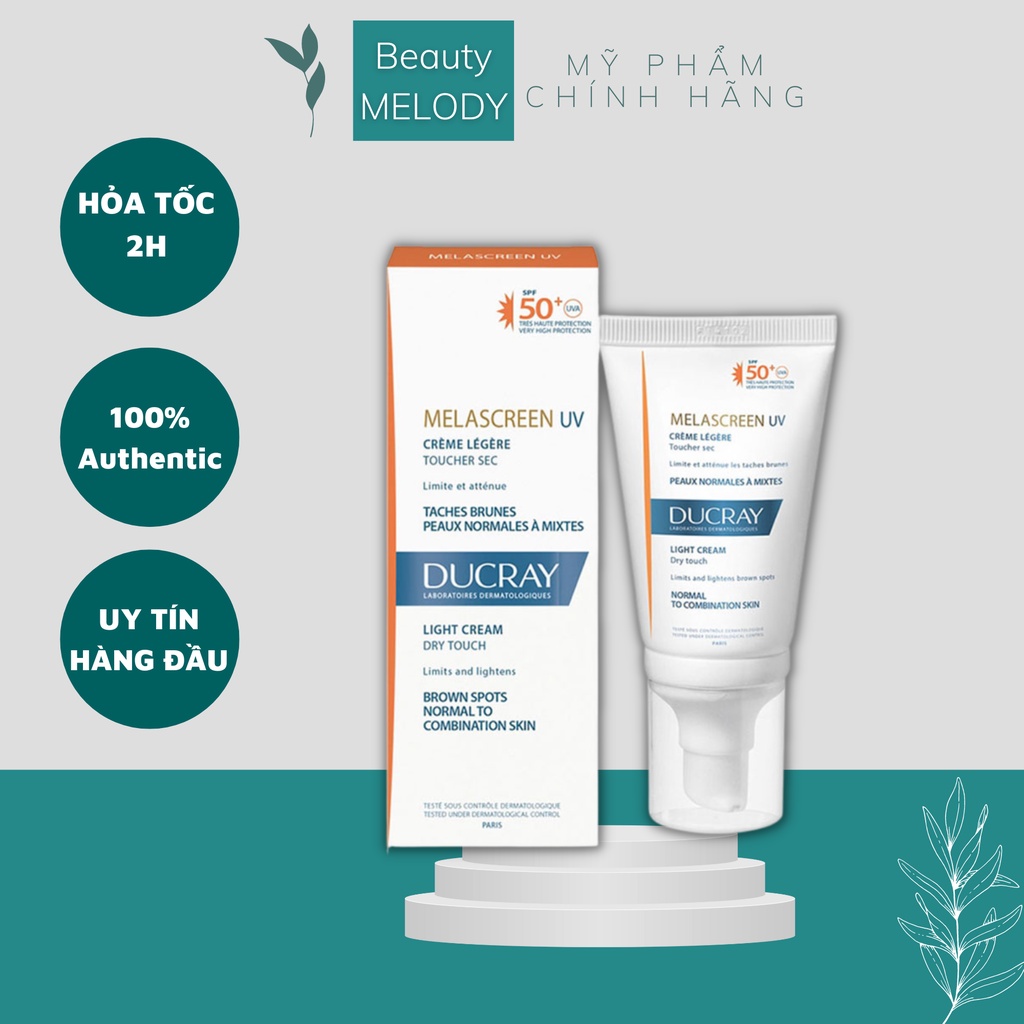 Kem Chống Nắng Ducray Melascreen UV Light Cream SPF50+ 40ml | Shopee ...