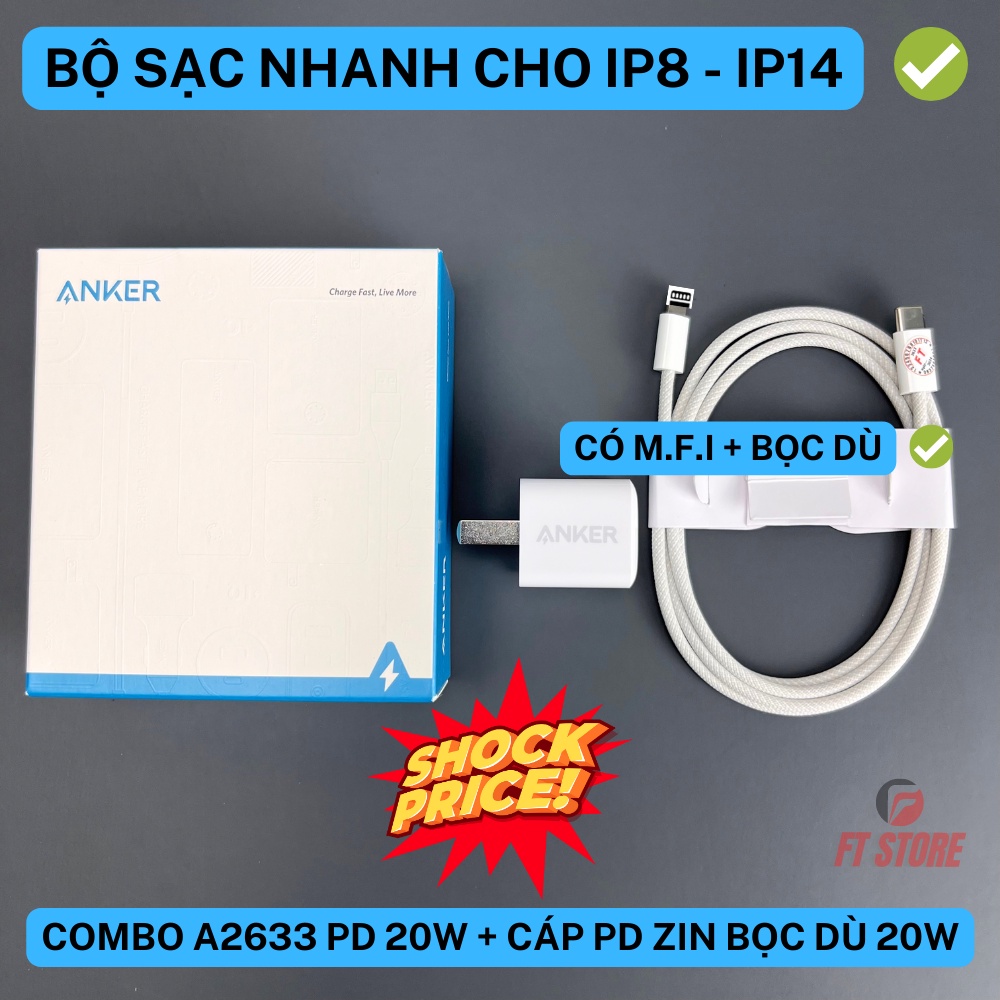 [GIAO HỎA TỐC] Củ Sạc Nhanh Anker PowerPort III Nano 20W-A2633 BH 18TH ...