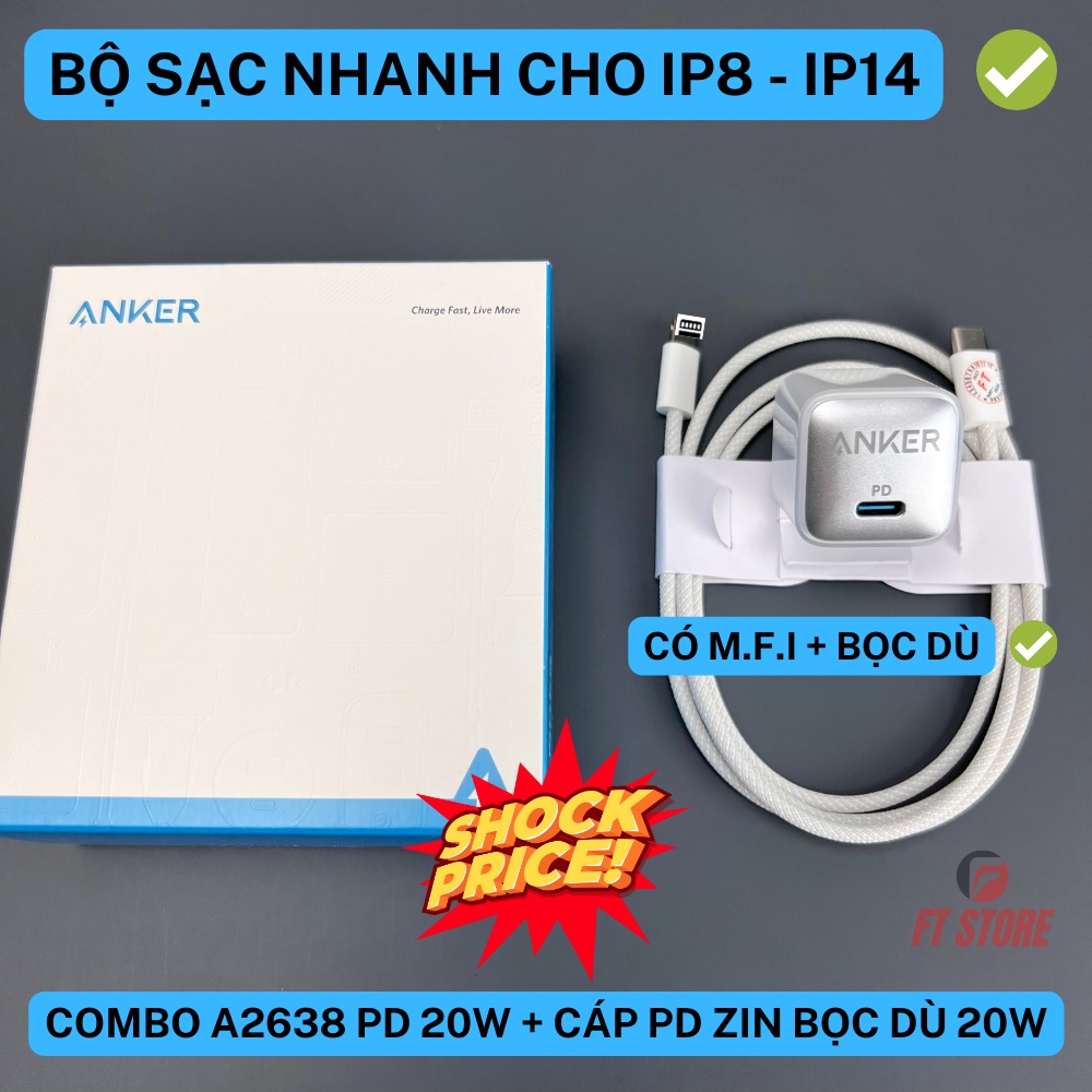 [GIAO HỎA TỐC] Củ Sạc Nhanh Anker PowerPort III Nano 20W-A2633 BH 18TH ...