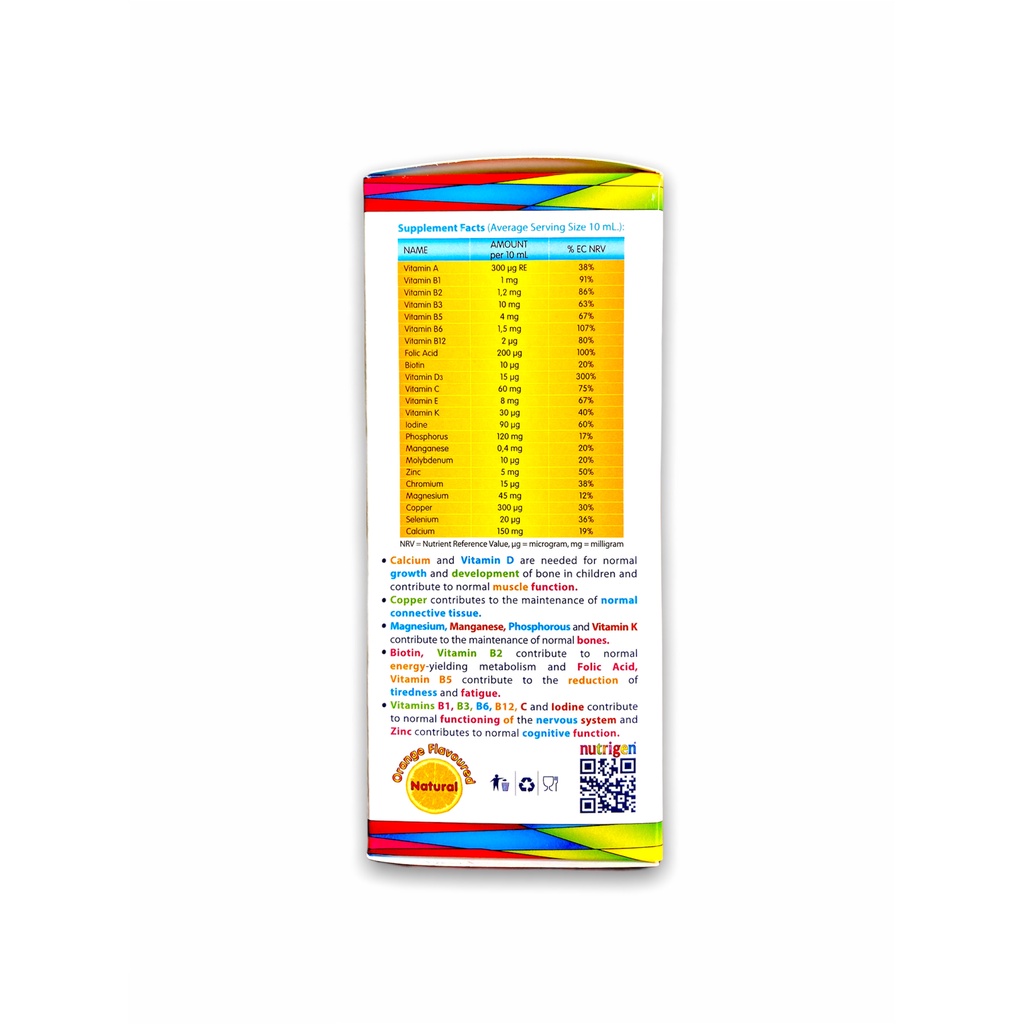 Nutrigen Supra Syrup Lọ 200ml - Giúp bé ăn ngon, tăng hấp thu chất dinh ...