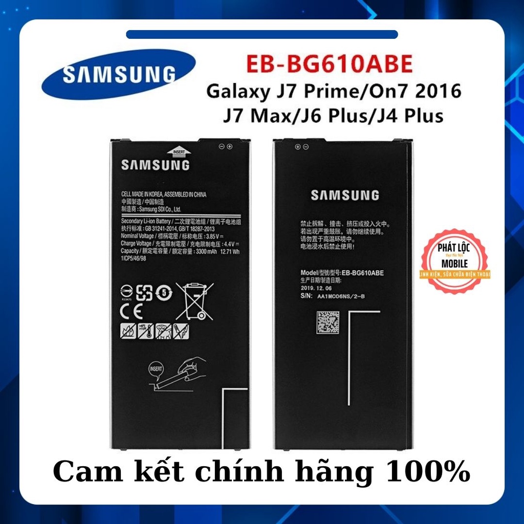 Pin Samsung Galaxy J7 Prime, J4+, J6+ zin chính hãng, Dung lượng ...