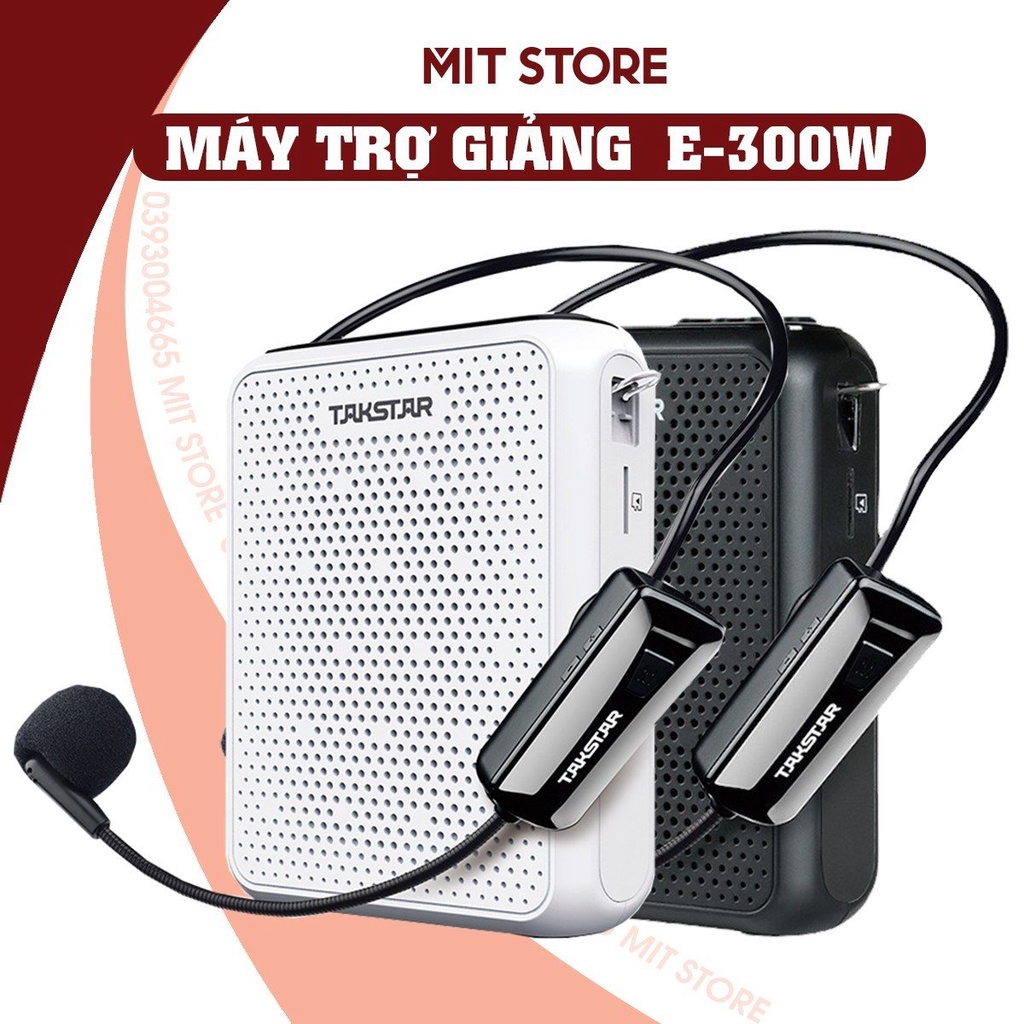 Máy Trợ Giảng Không Dây TAKSTAR E300W, Có Bluetooth, Công Suất 10W, không dây công nghệ UHF [Bảo ...