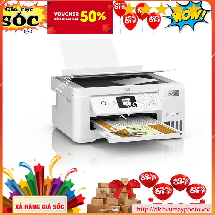 Máy in phun đa năng Epson L4266 mới 100% in Scan Copy có in wifi không dây chất lượng INECO ...