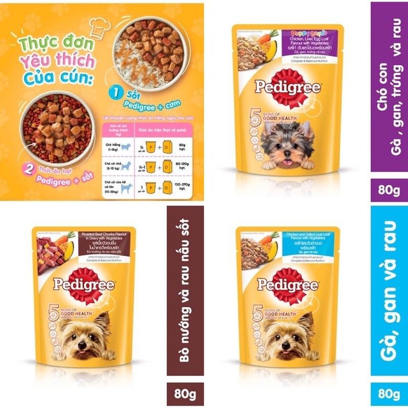 Pate Pedigree Cho Chó Gói 80g - Thức Ăn Cho Chó Cao Cấp Từ Thái Lan ...