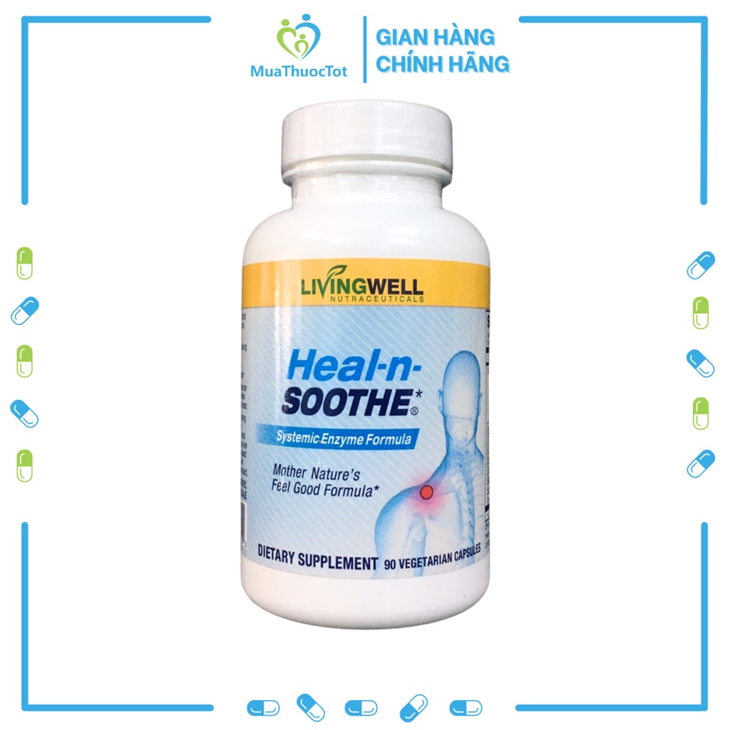 Viên Uống Bổ Khớp HEAL-N-SOOTHE Proteolytic Enzymes Natural Supplement ...