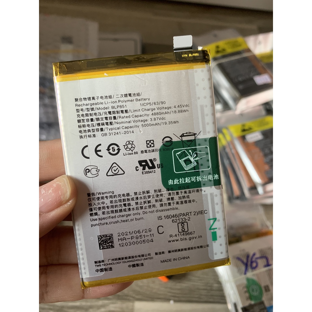 PIN OPPO A74 / A95 4G BLP851 4G Dung Lượng 5000mAh | Shopee Việt Nam