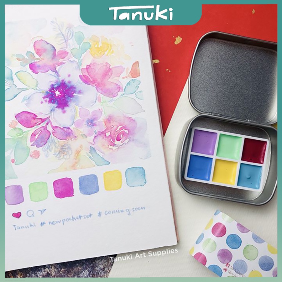 [TANUKI ART] Pocket màu nước Holbein Hana/Bleu/Aurora | Shopee Việt Nam