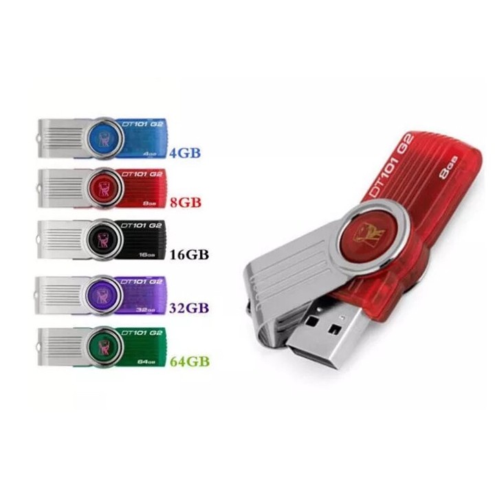 USB Kingston Datatraveler 101 (DT101) G2 64GB - 32GB - 16GB - 8GB - 4GB ...